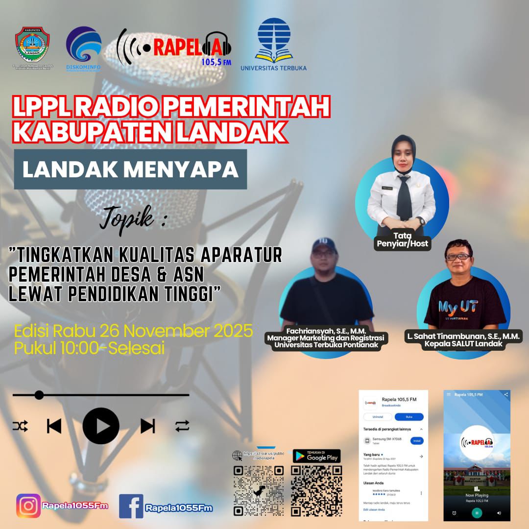 SALUT Landak dan UT Pontianak Sosialisasi Program RPL Ilmu Pemerintahan ...
